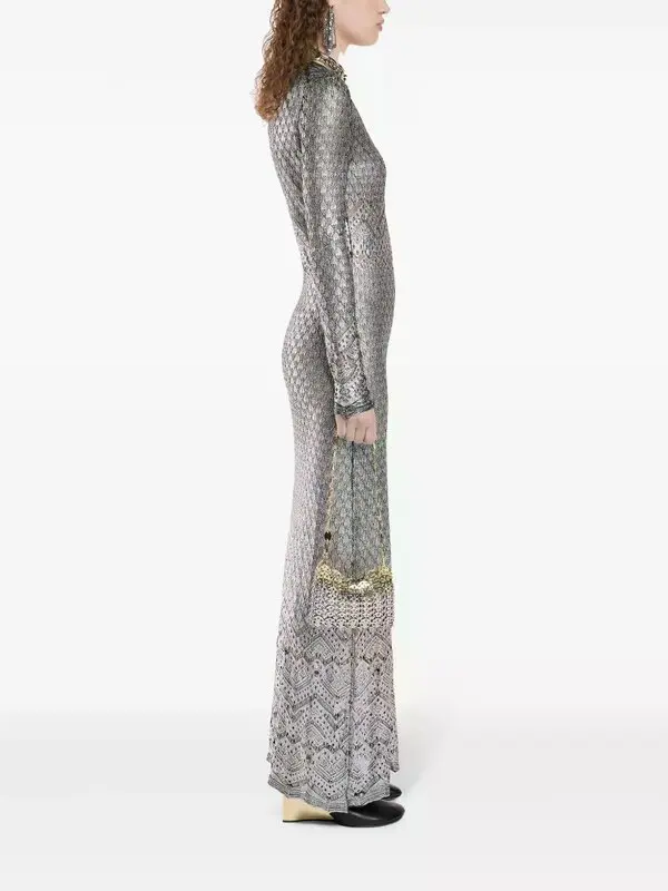Rabanne Metallic Knitted Maxi Dress