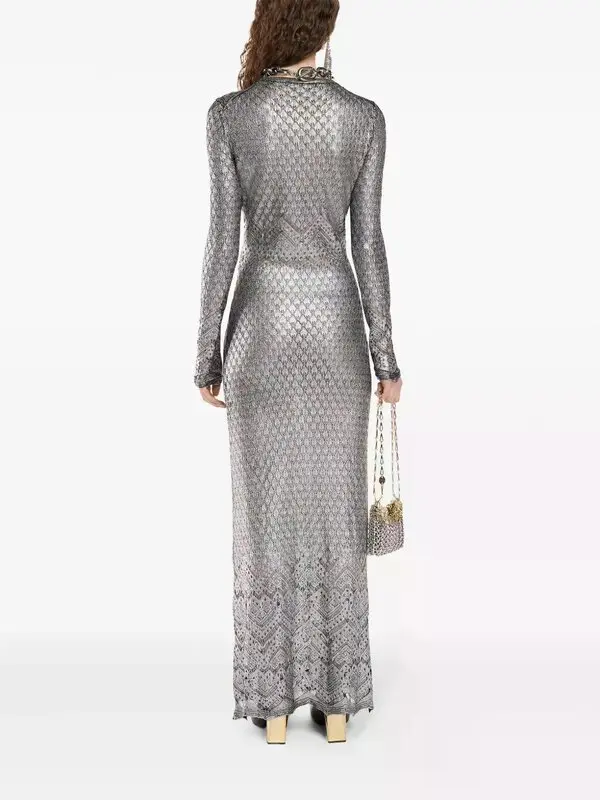 Rabanne Metallic Knitted Maxi Dress