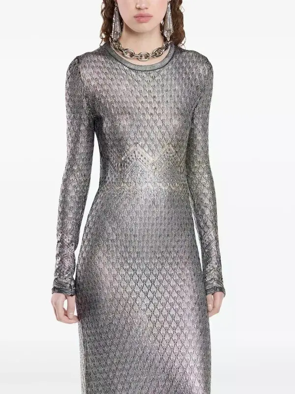 Rabanne Metallic Knitted Maxi Dress