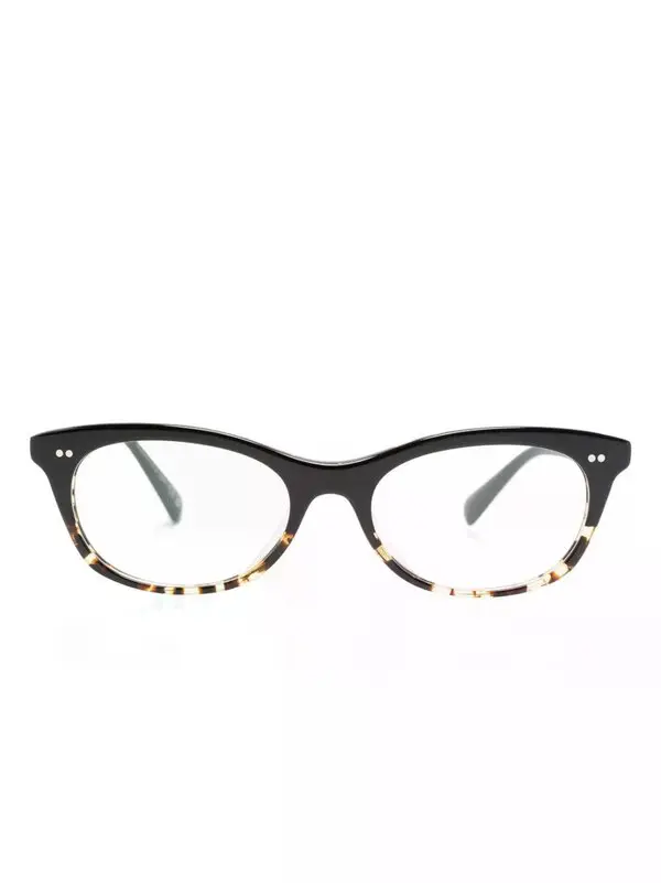 Oliver Spencer Dezerai Rectangle-frame Glasses - Black