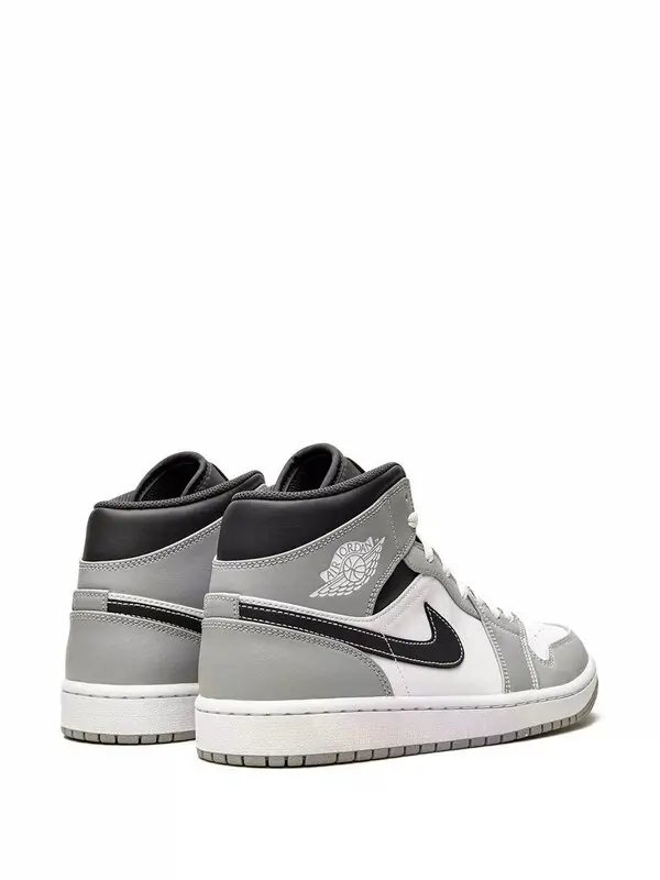 JORDAN Air 1 Mid Light Smoke 2.0 Sneakers - Grey