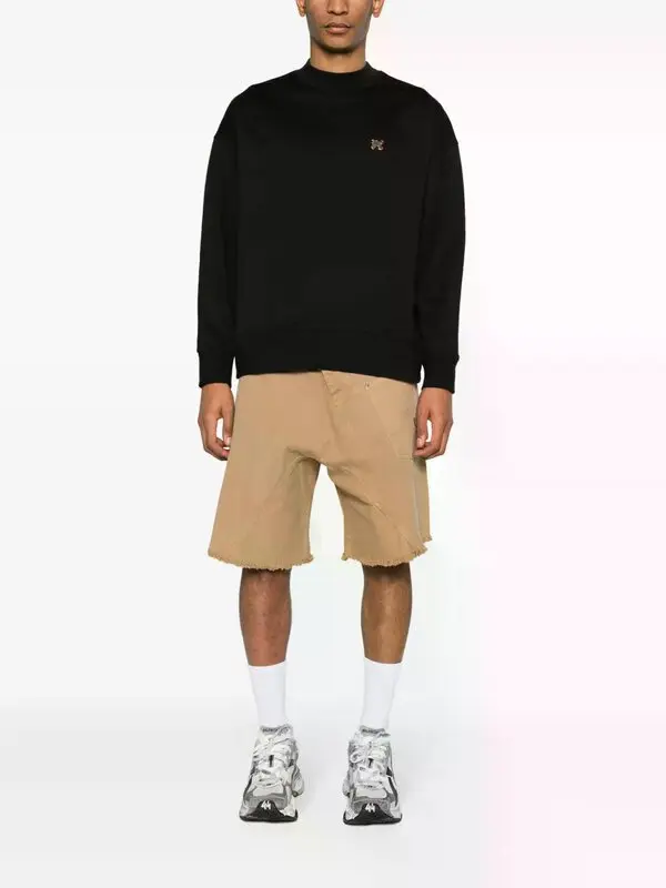 Palm Angels Logo-plaque Cotton Sweatshirt