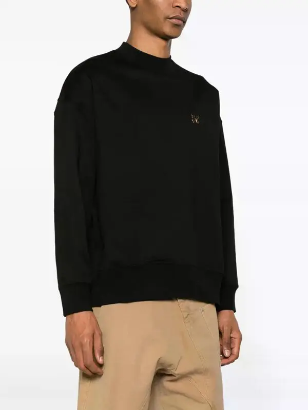 Palm Angels Logo-plaque Cotton Sweatshirt