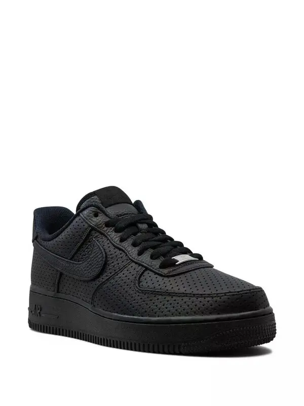 Nike Air Force 1 Low Sp Triple Perforated Sneakers - Black