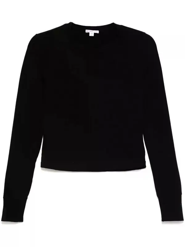 JAMES PERSE Cropped Long-sleeved T-shirt