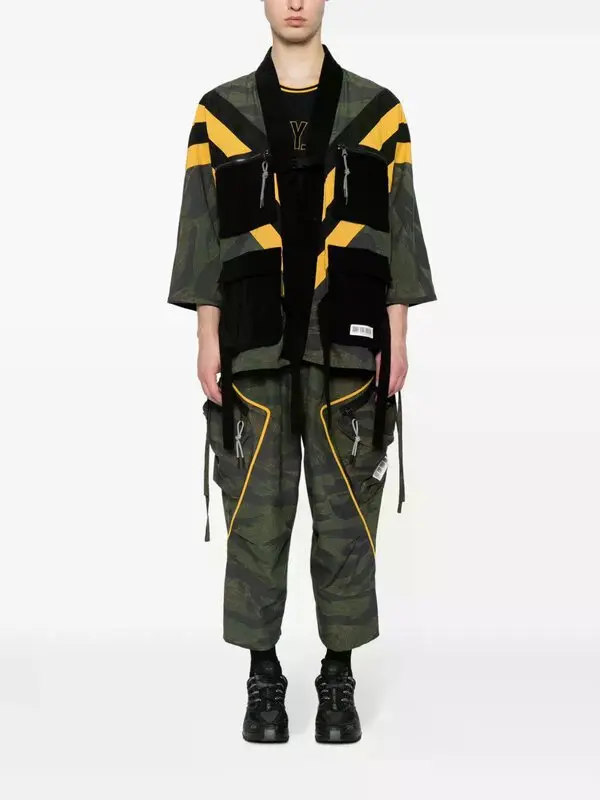 MOSTLY HEARD RARELY SEEN Graphic Print Panelled Jacket