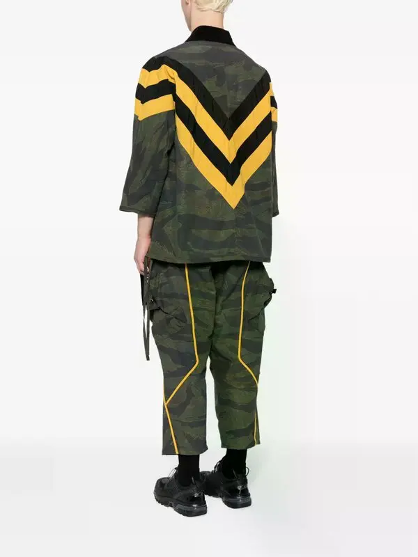 MOSTLY HEARD RARELY SEEN Graphic Print Panelled Jacket