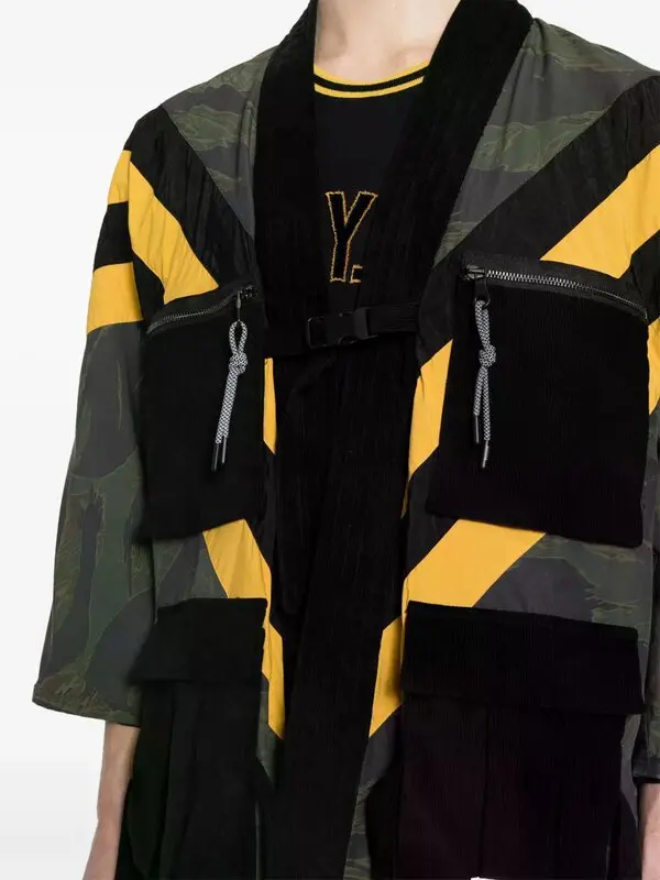 MOSTLY HEARD RARELY SEEN Graphic Print Panelled Jacket