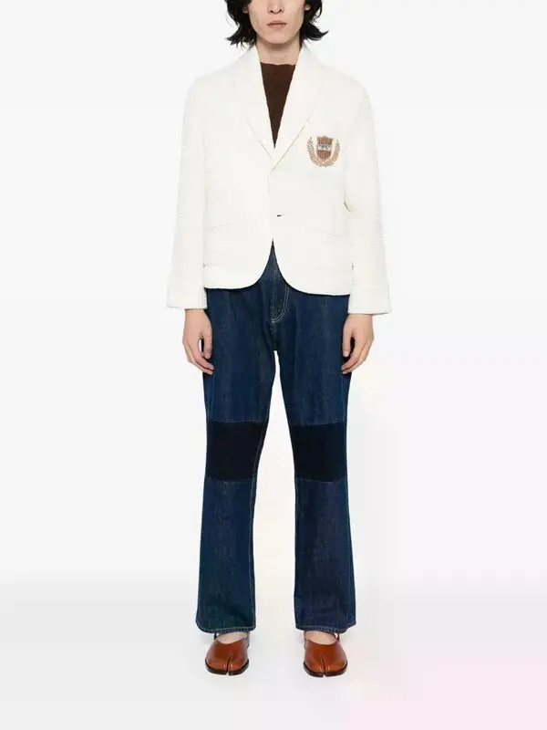 BODE Embroidered Logo-appliqué Blazer