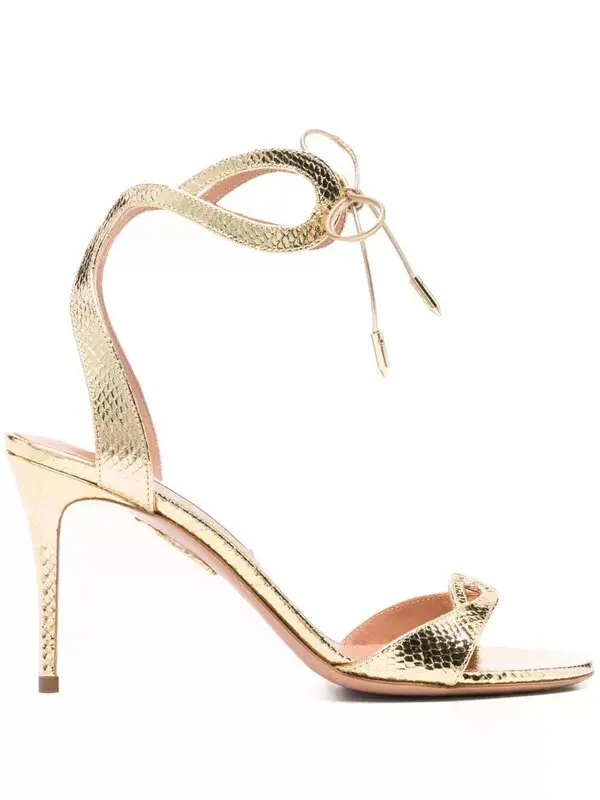 AQUAZZURA Tessa Leather Heeled Sandals