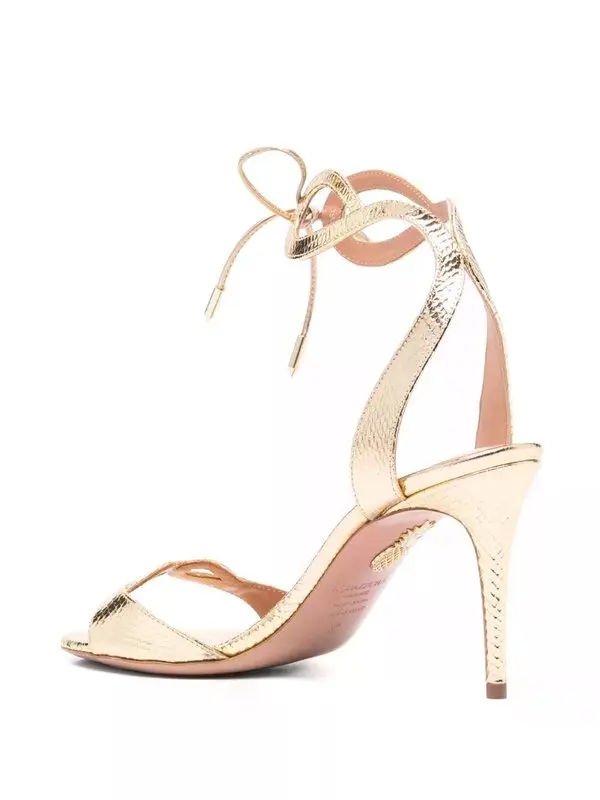 AQUAZZURA Tessa Leather Heeled Sandals