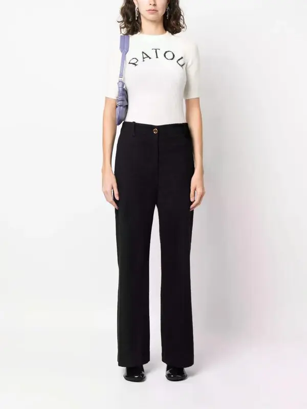 PATOU Iconic Long Wide-leg Trousers