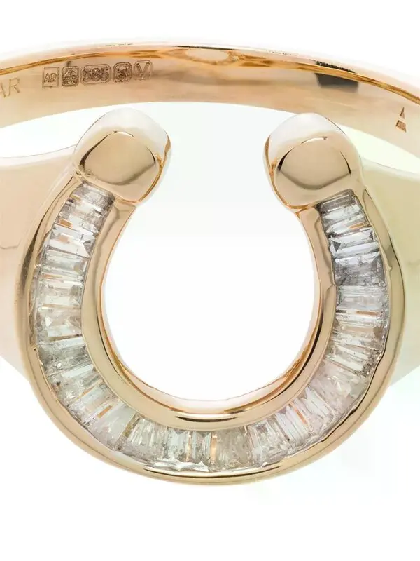 Adina Reyter 14kt Yellow Diamond Horseshoe Ring