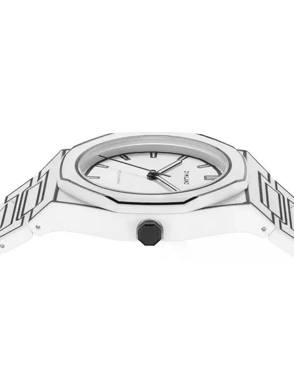 D1 MILANO Polycarbon 40.5mm Stainless Steel Watch - White