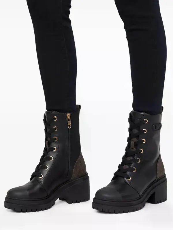 Michael Kors Hanley 75mm Leather Combat Boots