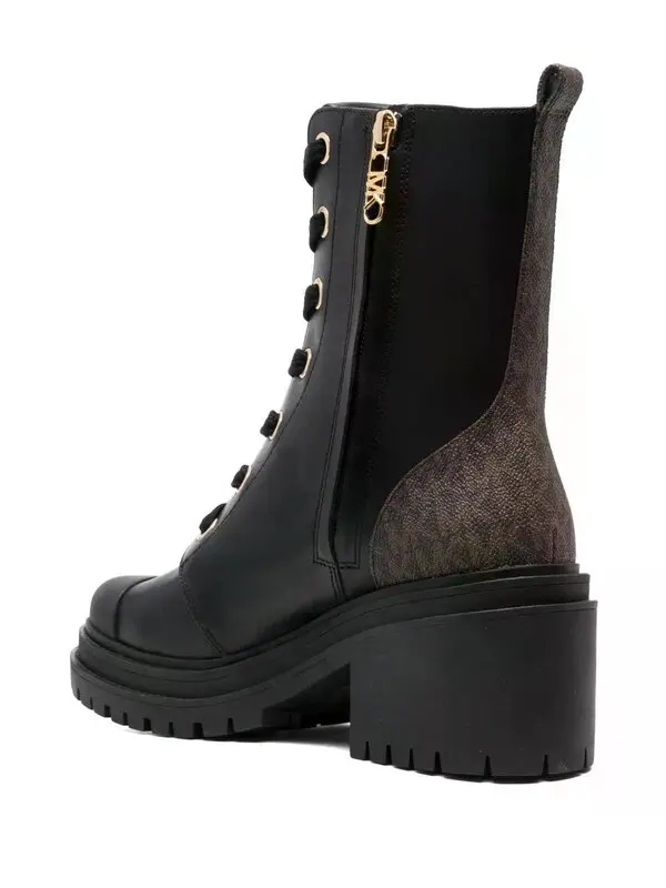 Michael Kors Hanley 75mm Leather Combat Boots