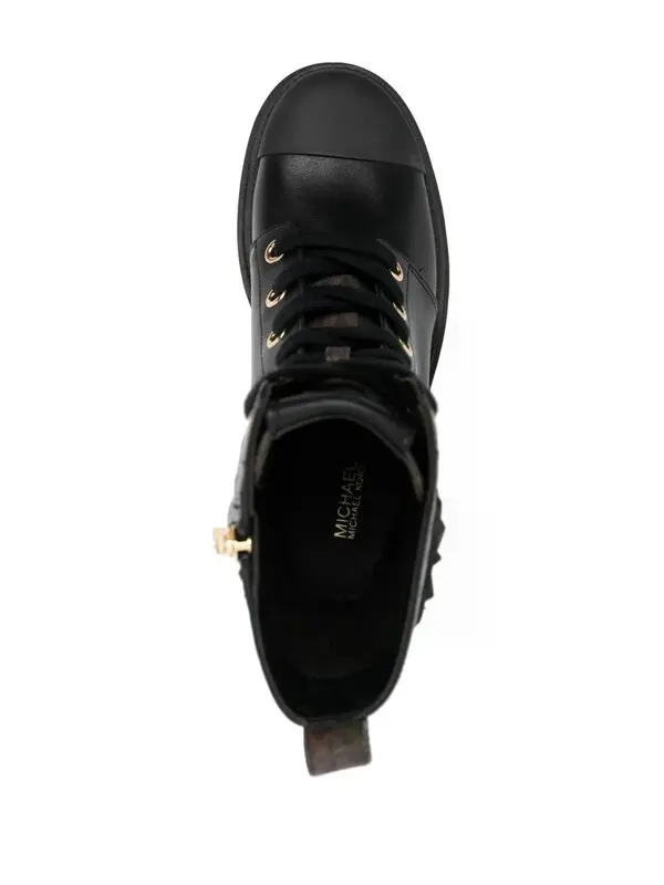 Michael Kors Hanley 75mm Leather Combat Boots