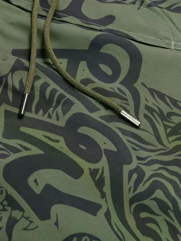 MAHARISHI Muay Thai Tiger Print Swim Shorts