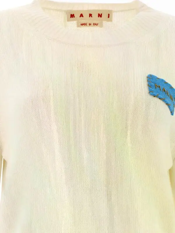 Marni Logo-appliqué Cashmere Jumper