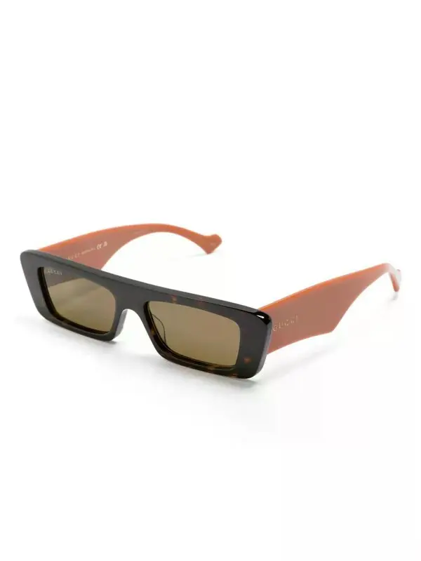 Gucci Square-frame Color-block Sunglasses