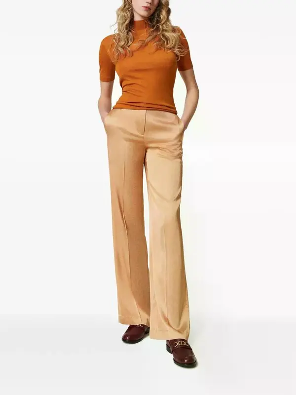 TWINSET Straight-leg Satin Trousers
