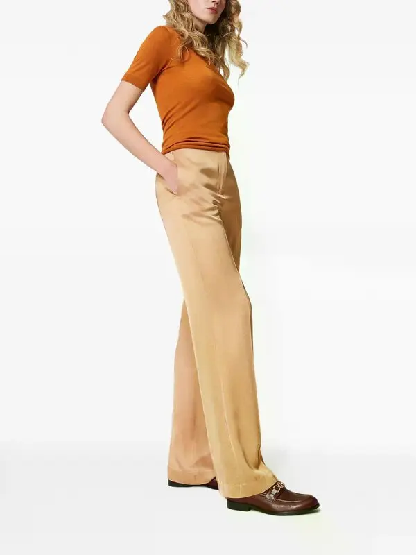 TWINSET Straight-leg Satin Trousers