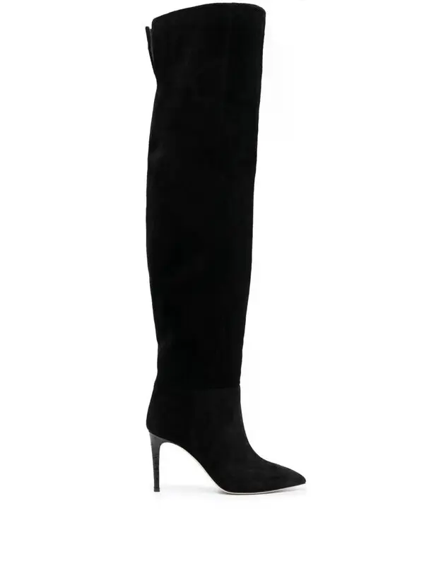 Paris Texas Stiletto 100mm Thigh-length Suede Boots