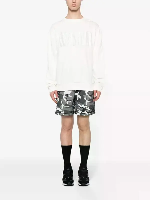 MOSTLY HEARD RARELY SEEN Logo-embroidered Panelled Sweatshirt