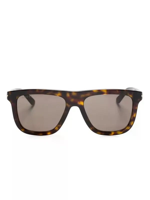 Gucci Wayfarer-frame Sunglasses - Brown