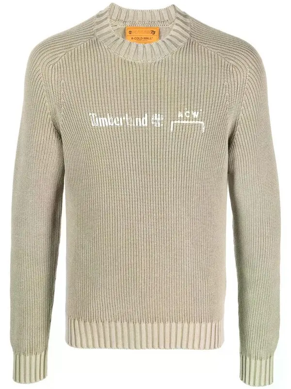 A-COLD-WALL* X Timberland Logo-print Cotton Jumper