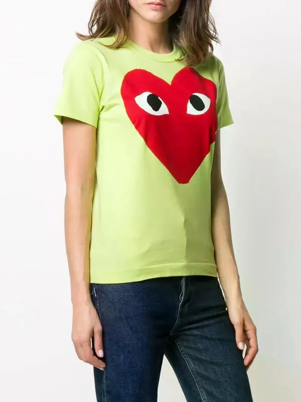 Play Comme Des Garcon Heart Print T-shirt