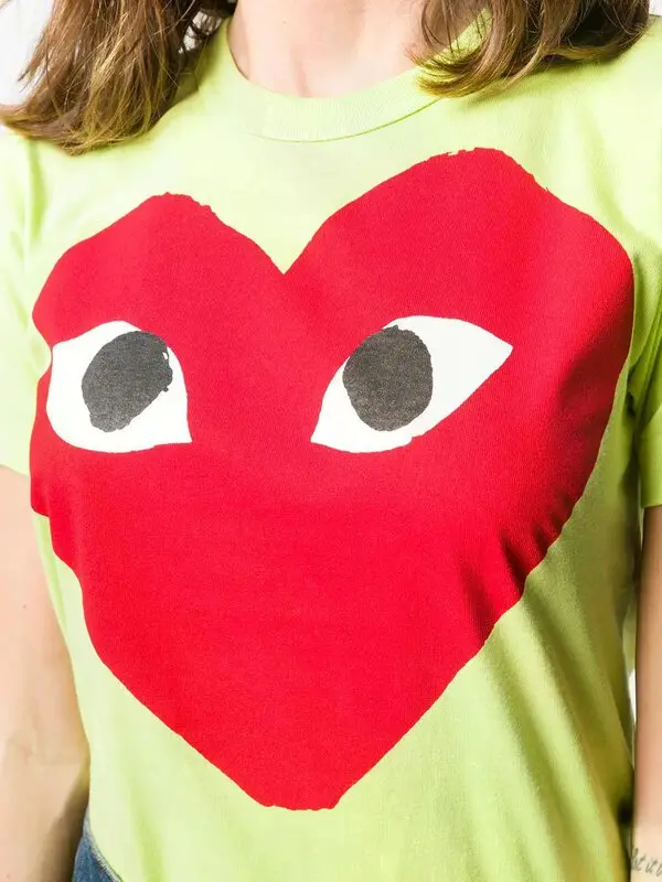 Play Comme Des Garcon Heart Print T-shirt