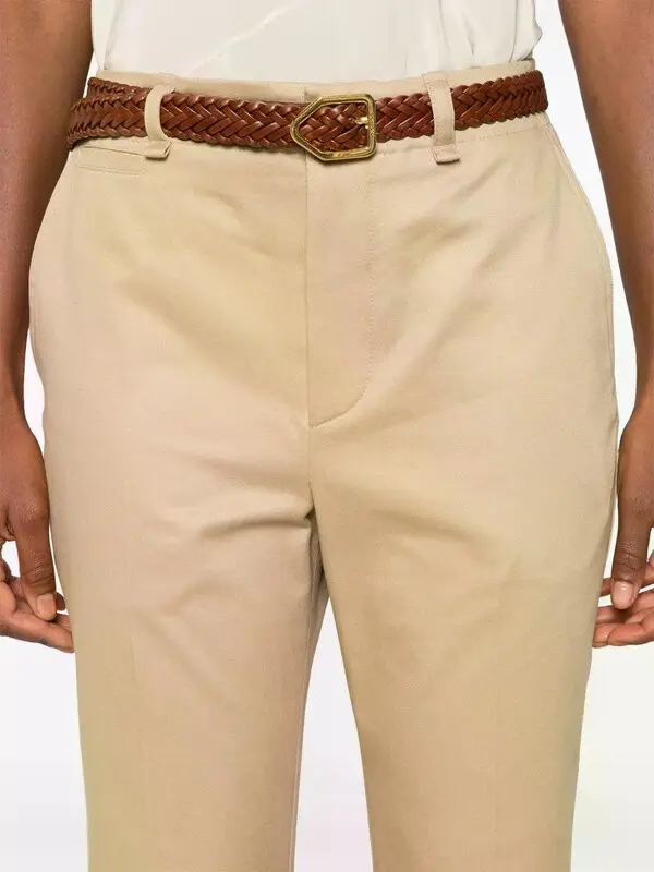 Saint Laurent Straight-leg Cotton Trousers