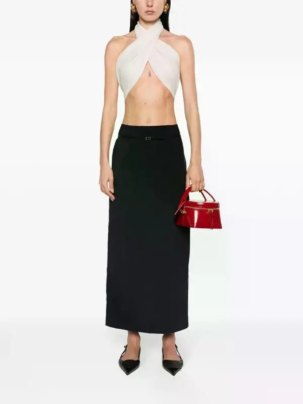 AMI Paris Silk Wrap Top