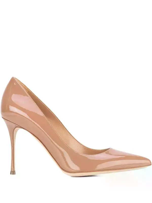SERGIO ROSSI 100mm Godiva Pumps - Neutrals