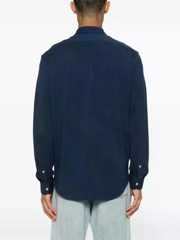 Polo Ralph Lauren Logo-embroidered Button-down Shirt - Blue