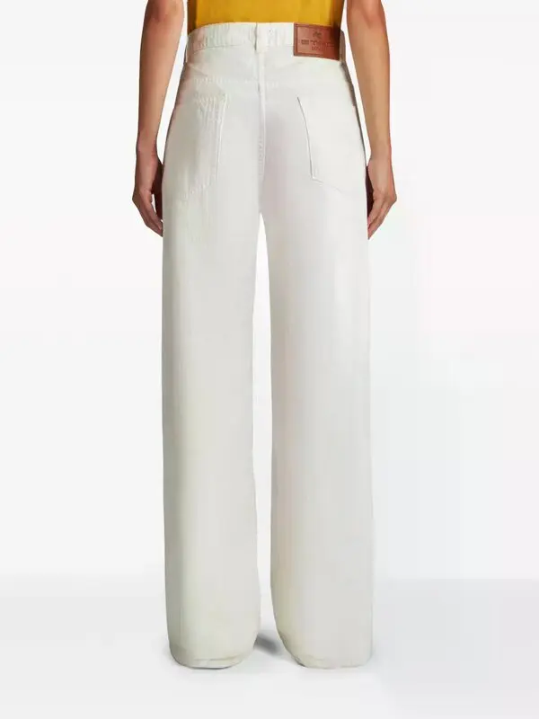 Etro Pegaso-embroidered Wide-leg Jeans