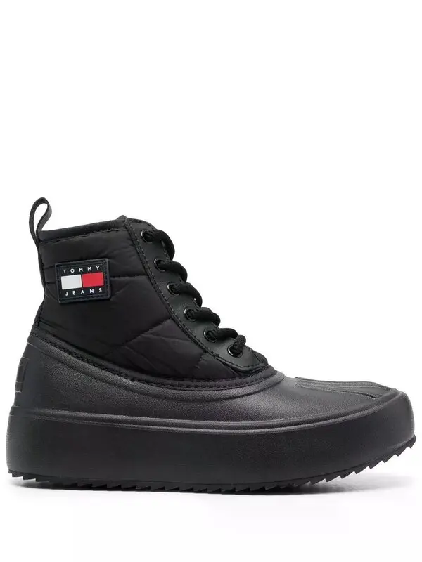 Tommy Hilfiger Oversized Rubber Sole Boots