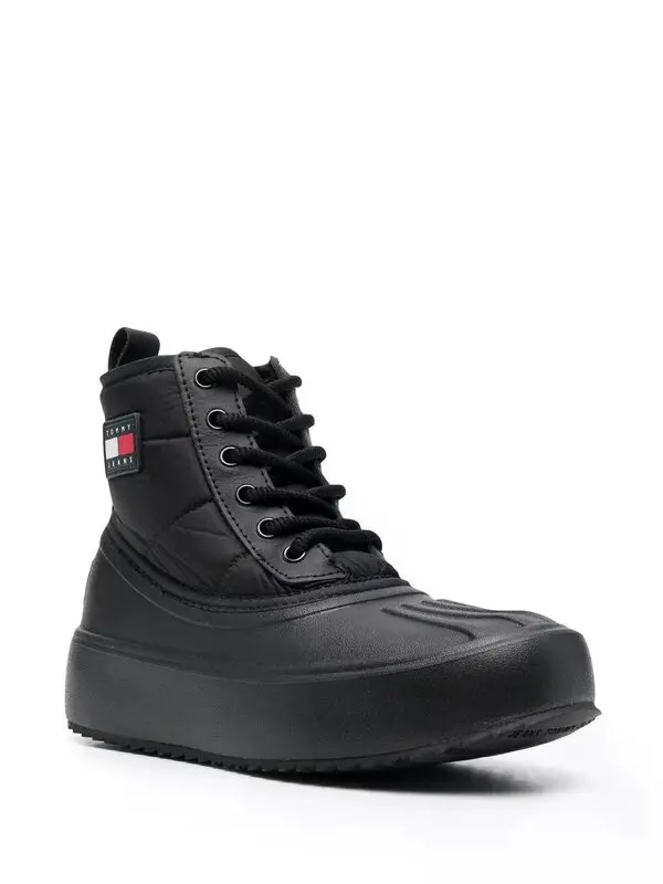 Tommy Hilfiger Oversized Rubber Sole Boots