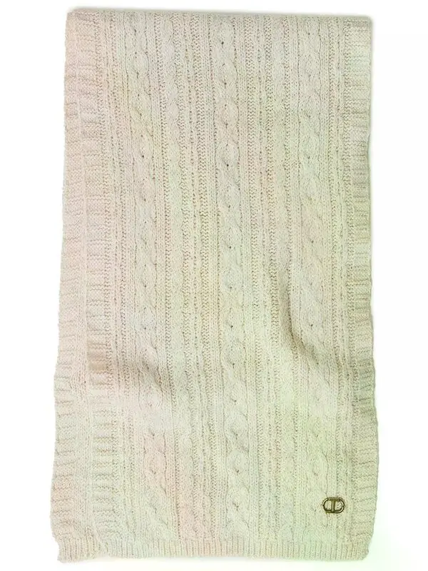 TWINSET Cable-knit Scarf - Neutrals