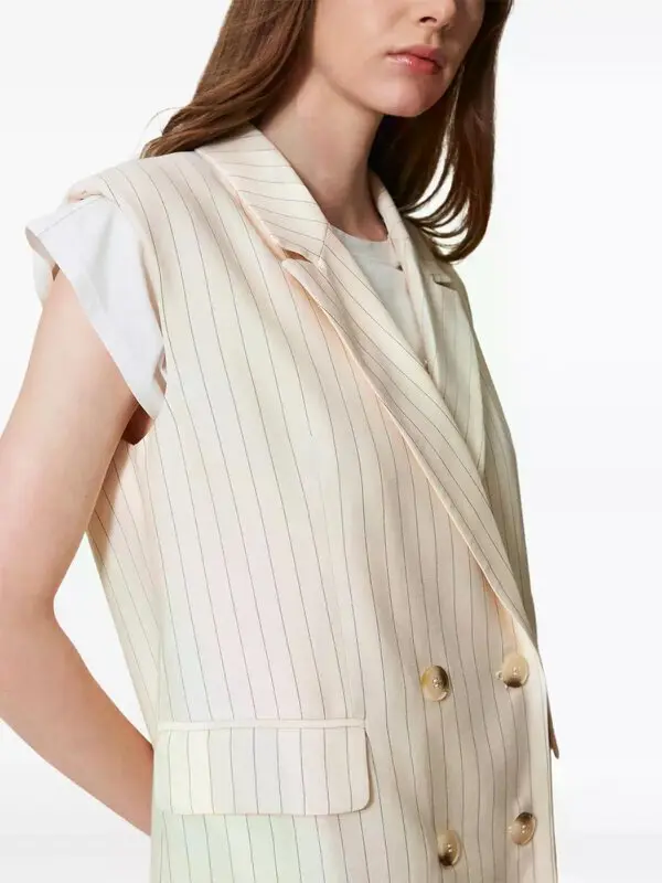 TWINSET Striped Double-breasted Waistcoat