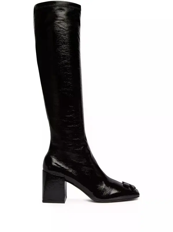 COURREGES Reedition Ac Vinyl Boots - Black