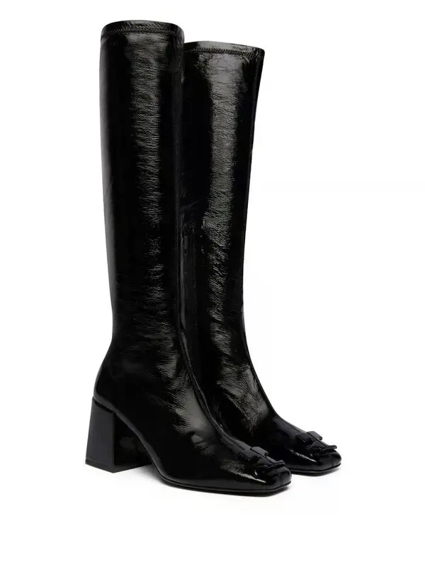 COURREGES Reedition Ac Vinyl Boots - Black
