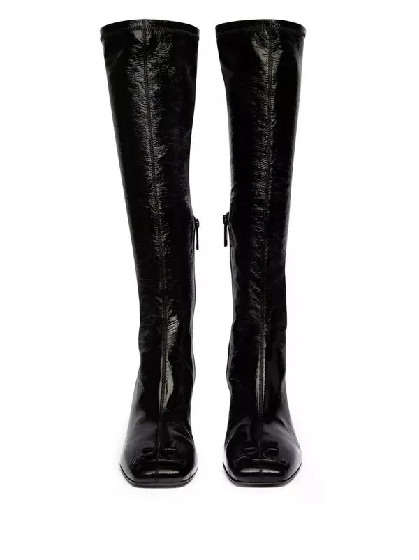 COURREGES Reedition Ac Vinyl Boots - Black