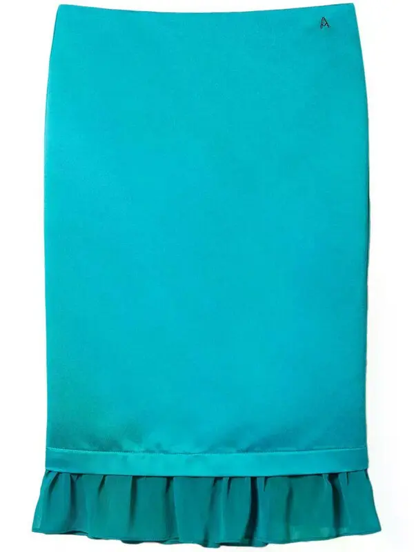 TWINSET Duchesse Midi Skirt - Green