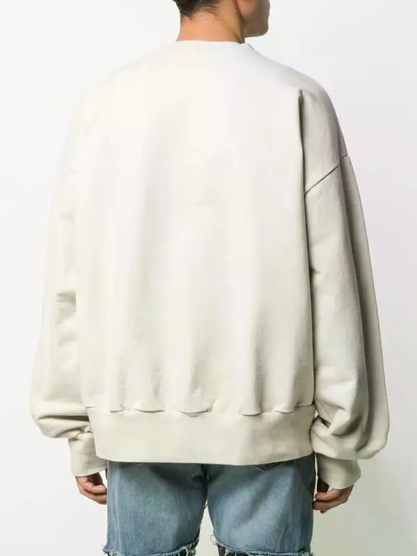 VAL KRISTOPHER Distressed Layered Sweatshirt