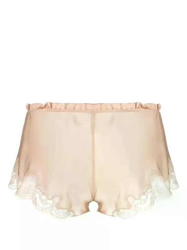 Carine Gilson Calais Caudry-lace Silk Shorts