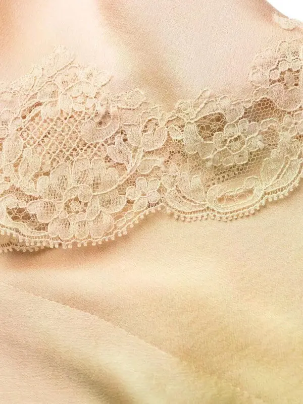 Carine Gilson Calais Caudry-lace Silk Shorts