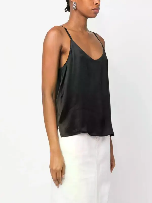 TWINSET Satin-finish V-neck Tank Top