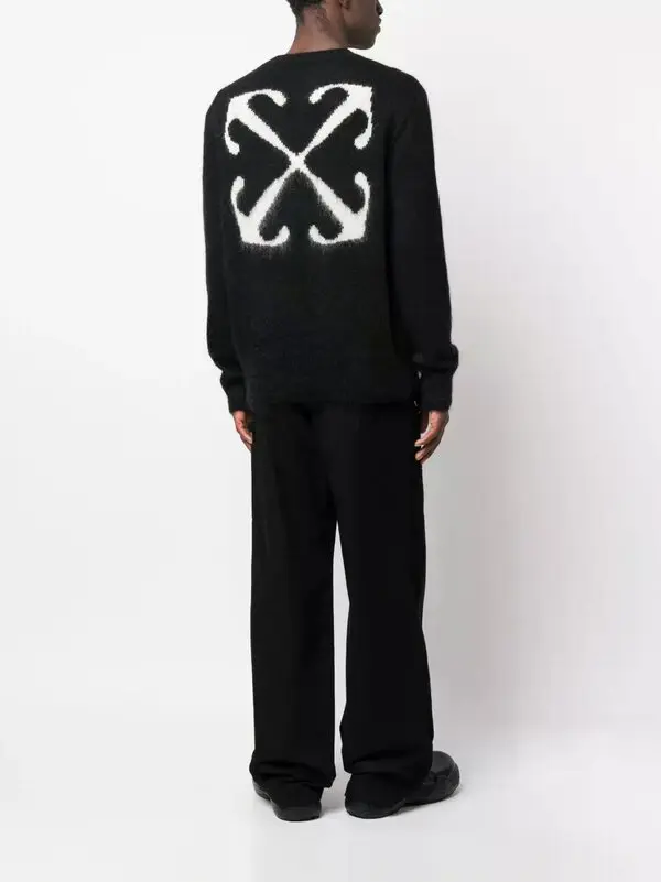 Off-White Arrow Intarsia Crew-neck Jumper